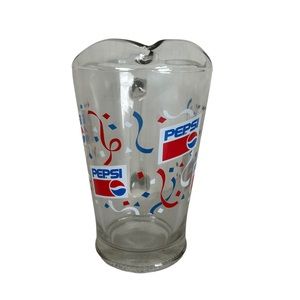 Pepsi | Dining | Vintage Pepsicola 98s Soda Glass Pitcher Confetti ...